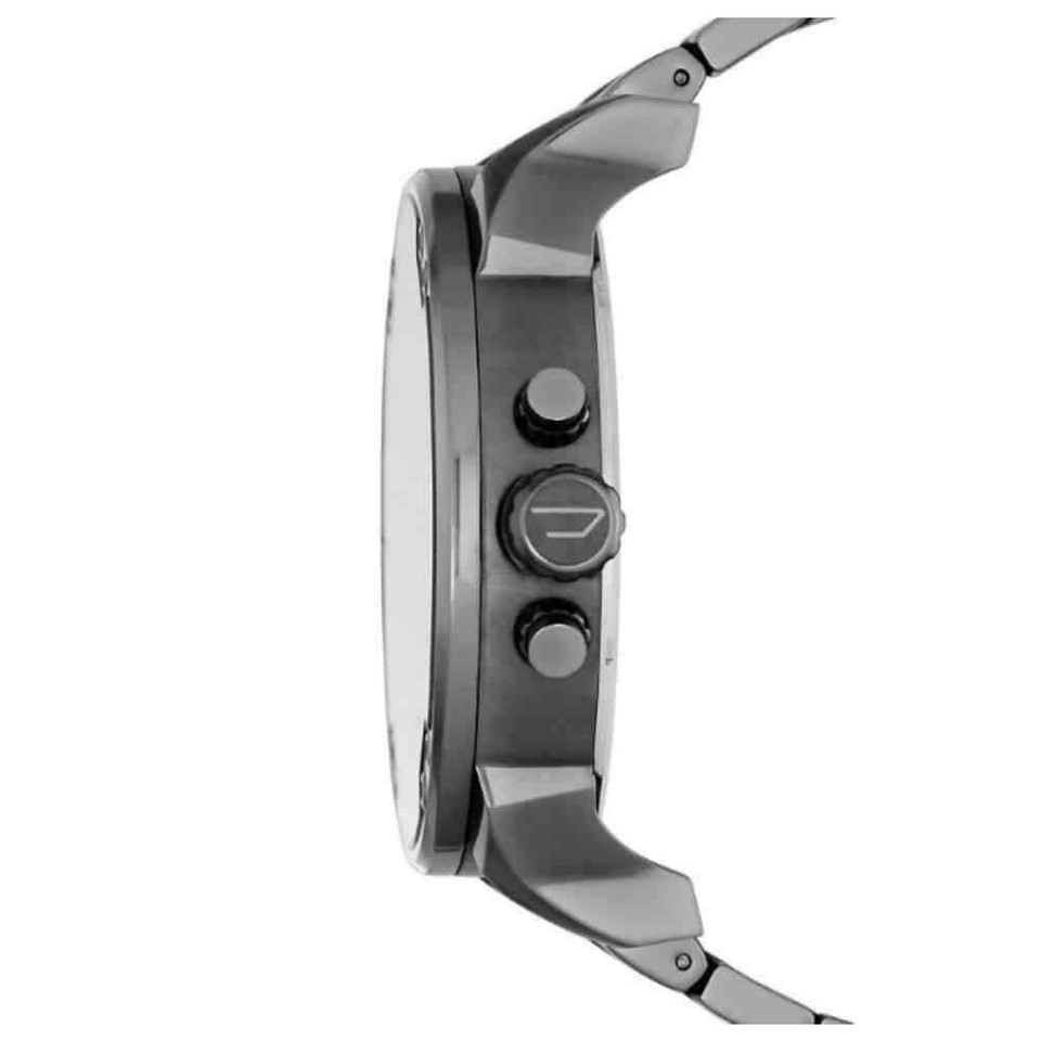 New Diesel DZ7331 Mr.Daddy Gunmetal Stainless Steel Blue Dial Quartz ...