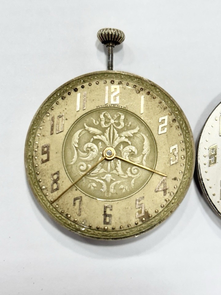 Two High Grade Men’s Huguenin & E Gubelin 12 Size Pocket Watch ...
