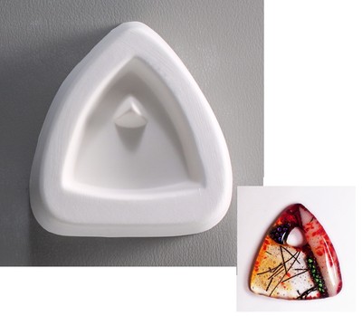 Holey Trillant Triangle Pendant Mold Little Fritter 71 Glass Casting ...