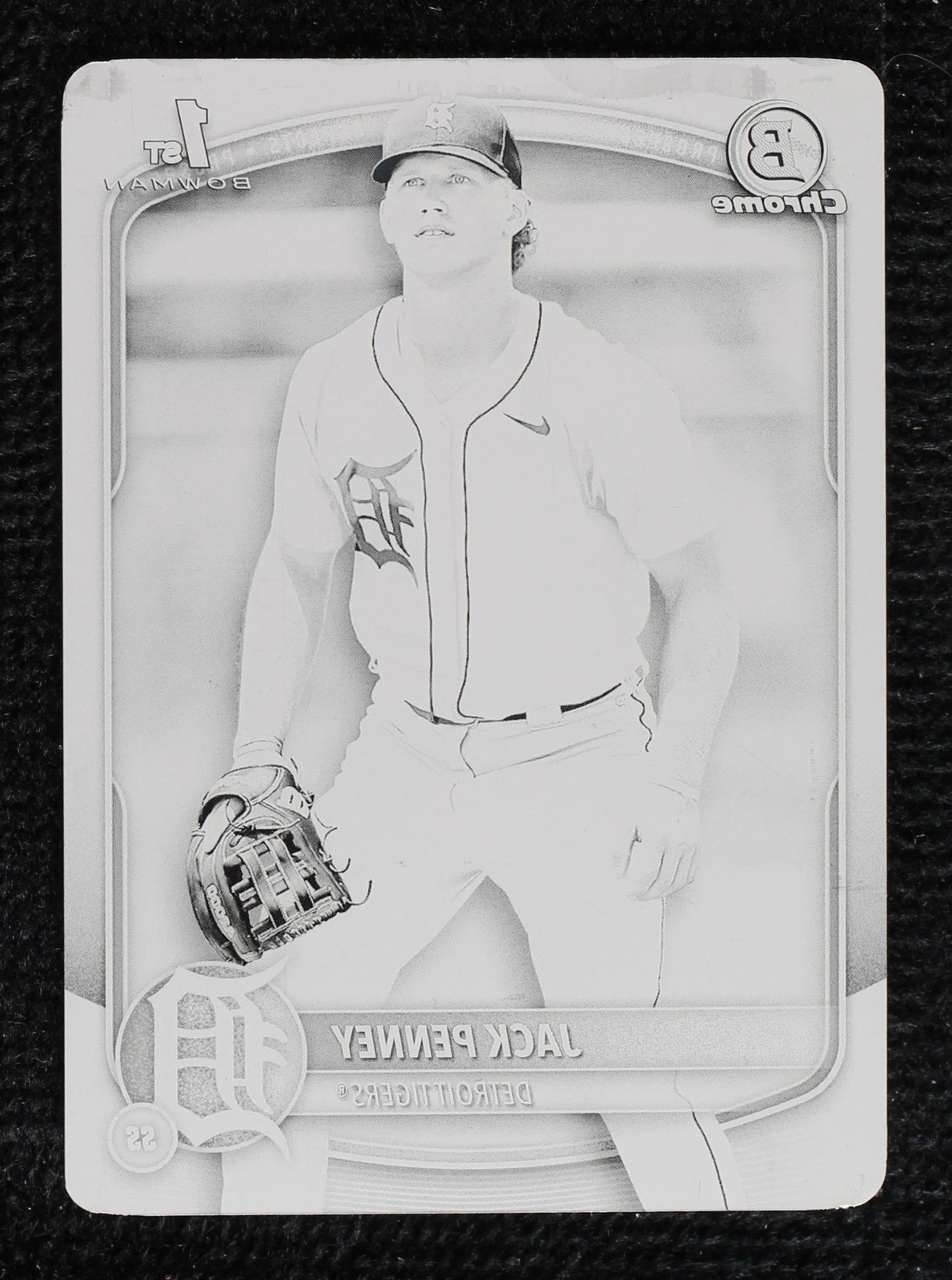 2025 Bowman - Chrome Prospects Jack Penney #BCP-60 Printing Plate Black ...