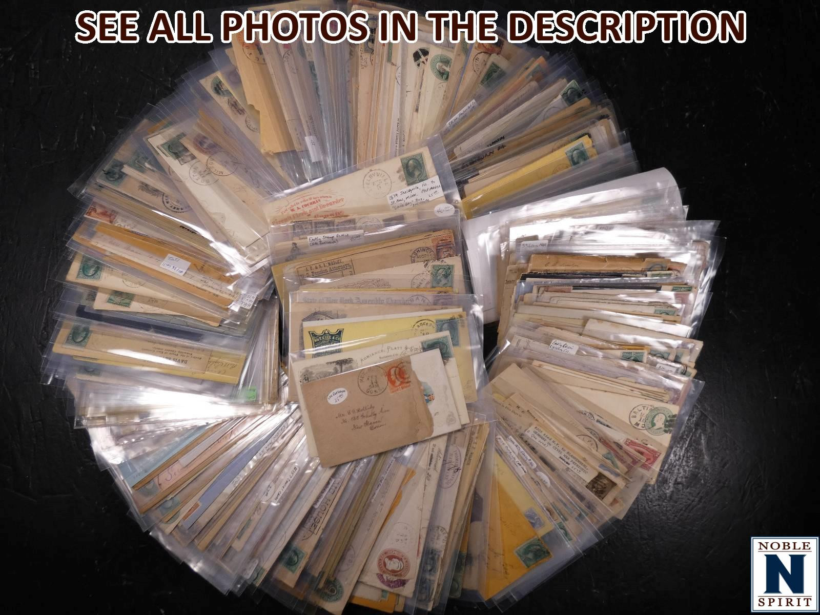 NobleSpirit (JH) US Postal History 400+ Banknote Era Covers/Cards ...