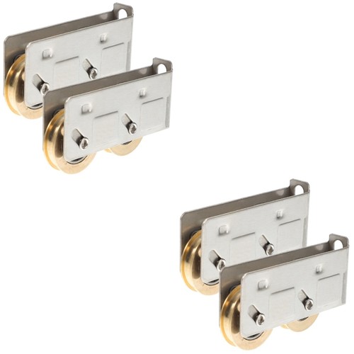 Set of 2 Barn Door Rollers Heavy-duty Sliding Replacement Patio ...