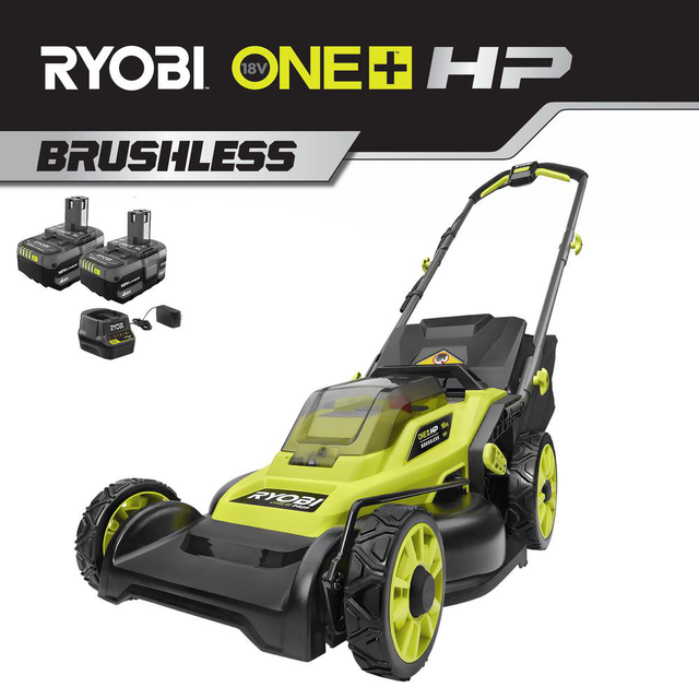 Ryobi 16 In. One HP 18v Lithium-ion Cordless Walk Behind Push Mower ...