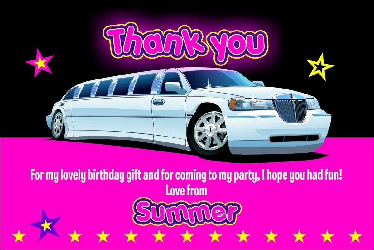 13th Birthday Zebra Print Limo Invites Limo Invitations Etsy