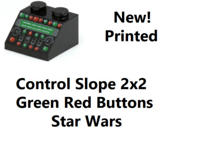 LEGO Computer Panel Green Red Buttons 2x2 Slope Dials Minifigure Space ...
