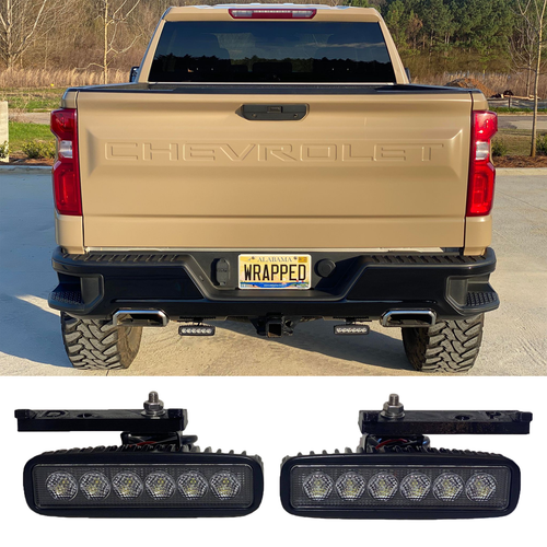 2019-2023 Chevrolet Silverado Reverse Light LED Brackets (LIGHTS NOT ...