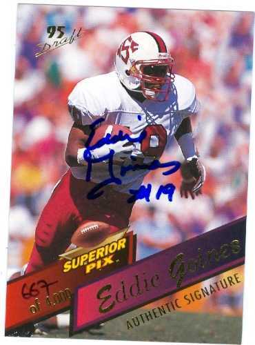 Eddie Goines autographed Football Card (College Football, North ...