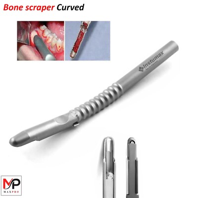 Implant Bone Scraper Curved Bone Grafting Instruments Dental Implant ...