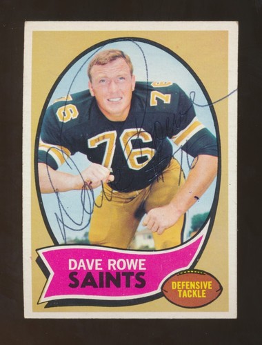 1970 Topps Football -#101 DAVE ROWE RC (New Orleans Saints ...
