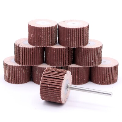 10x Schleiffächer 22x16 Fächerschleifer 80 für Dremel Proxxon Schleifer ...