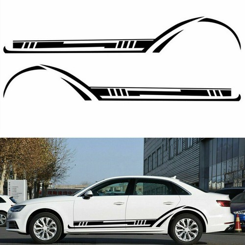 2 Pcs Long Racing Stripes Vinyl Decal Sticker Graphics For Car Truck ...
