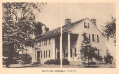 Ellsworth Homestead Windsor Official Post Card Tercentenary of ...