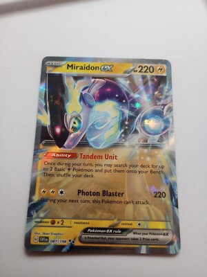 Pokémon Miraidon Ex 081/198 Holo Double Rare Scarlet And Violet TCG ...