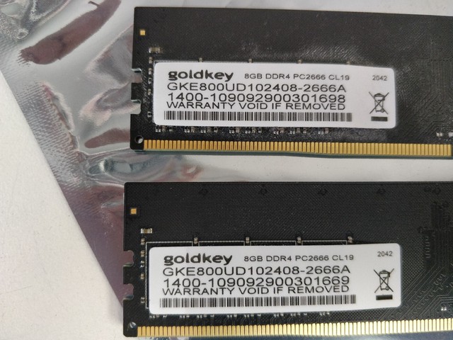 Genuine GoldKey Memory RAM 8gb Ddr4 Pc2666 Cl19 Single for sale online ...