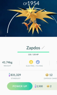 Pokemon Legendary Zapdos Registered Or 30days Safe And Fast | eBay