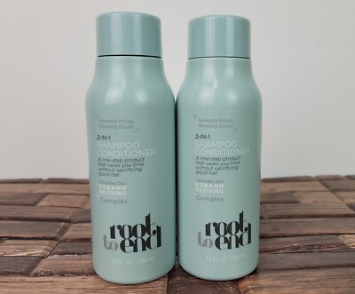 ROOT TO END 2-In-1 Shampoo Conditioner w Strand Reviving~ 2 Bottles ...