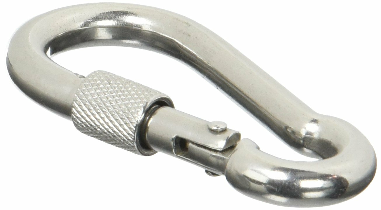 316 Stainless Steel Marine Grade Carabiner Clip Snap Hook Spring ...