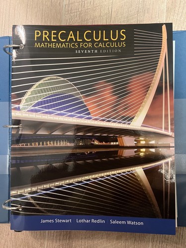 Precalculus : Mathematics for Calculus by Lothar Redlin, James Stewart ...