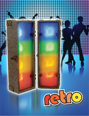 FXLab 4 Way Portable DJ Performance Disco Party Retro LED Light Box- 2 ...