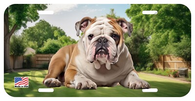 BULLDOG DOG LAYING CAN PERSONALIZE NOVELTY METAL LICENSE PLATE I | eBay