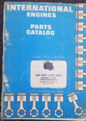 International Harvester UD-407 UDT-407 Engines parts Catalog | eBay