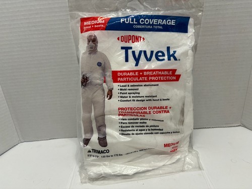 Dupont Disposable Tyvek Protective Coverall Clean Paint Bunny Suit Hood ...