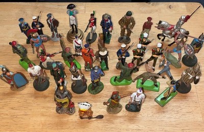 JOB LOT OF LEAD SOLDIERS , 38 Soldiers , Painted, G.Cond , Some ...