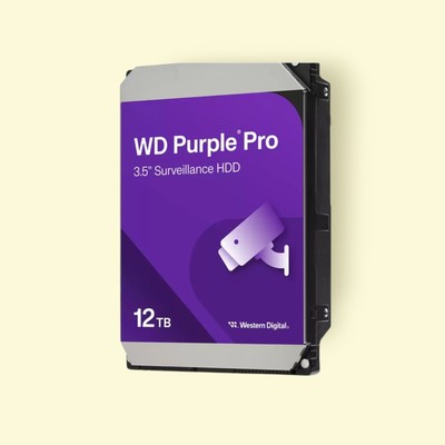 WD Purple Pro 12TB Surveillance 3.5" Internal HDD SATA WD122PURP 5 Yrs ...