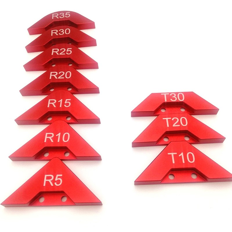 1 Pack Woodworking Tool Fillet Gauge Aluminium Alloy Arc Radius R5-R35 ...