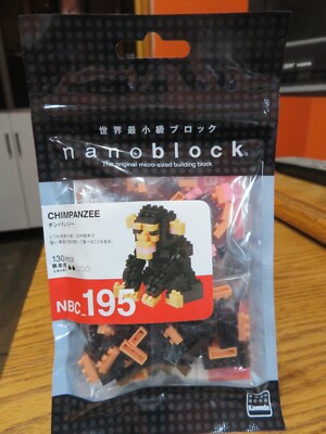 Nanoblock Micro-Sized Building Blocks: Animals Series- Chimpanzee-NEW ...