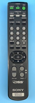 Sony RM-Y129 Remote Control Genuine OEM for DSS Satellite Receiver ...