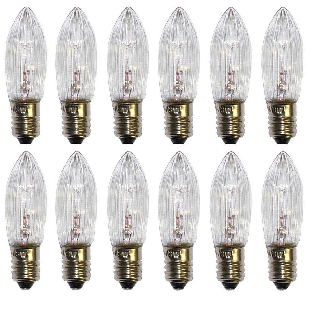 12/24 Pcs Candle Light Bulb Screw in Candle Arch Bridge Replacement ...