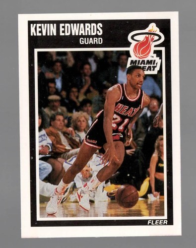 1989-90 Fleer Kevin Edwards Miami Heat #81 Near Mint or Better | eBay