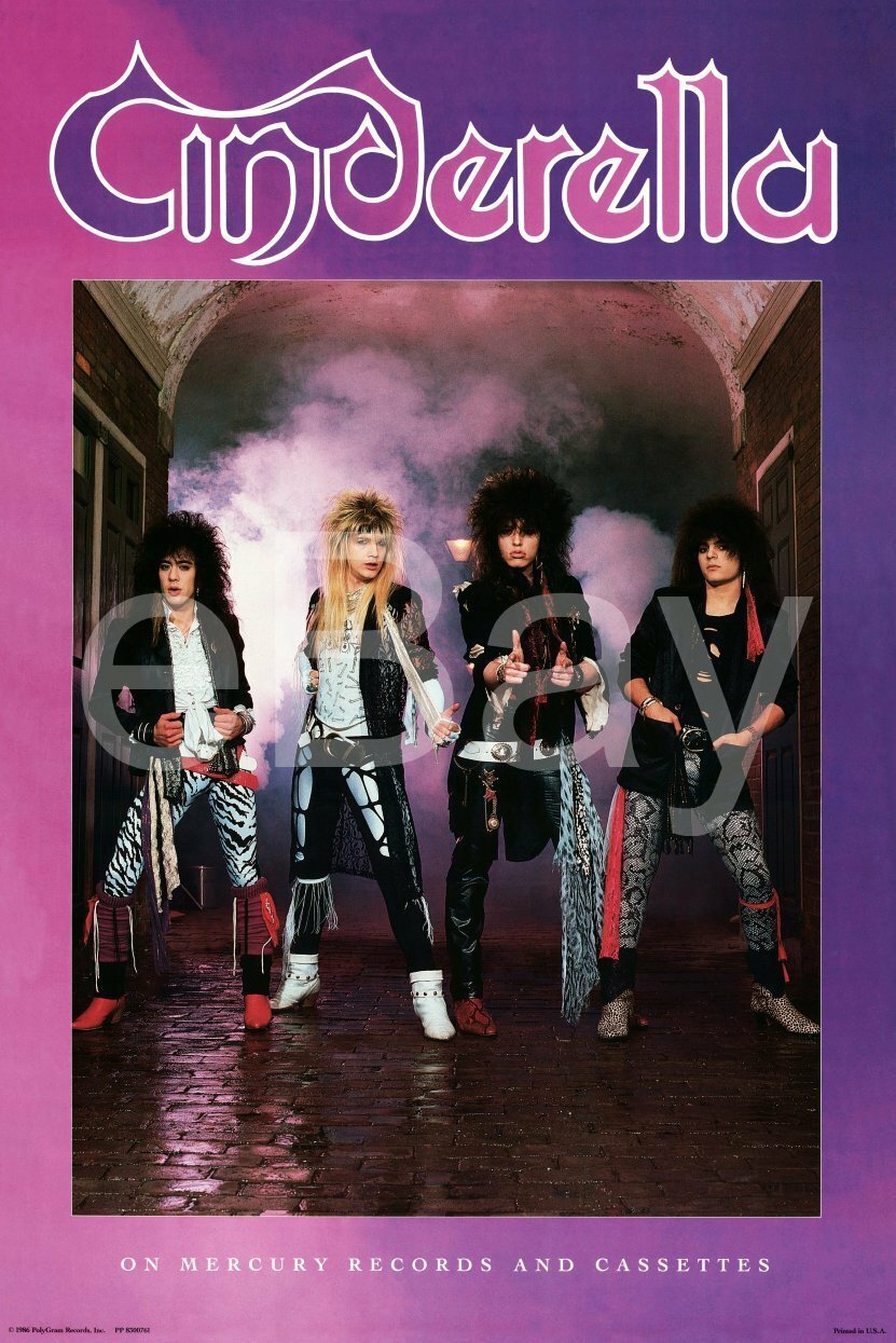 Cinderella Band Mercury Records 24 x 36 "Night Songs" Reproduction ...