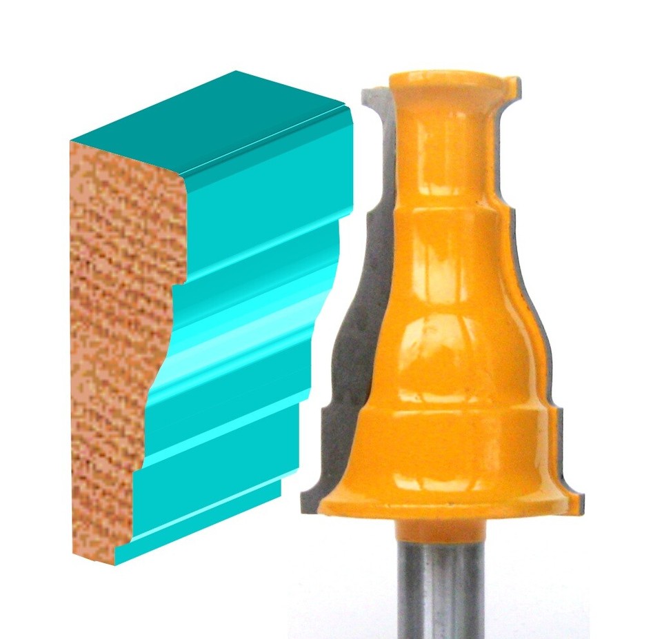 1 PC 1/2" SH Window & Door Casing and Base Molding Router Bit | eBay