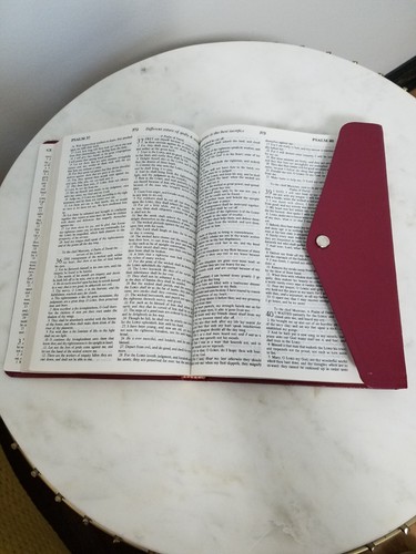 KJV Snap-Flap King James Compact Bible Red Letter Burgundy Bonded ...