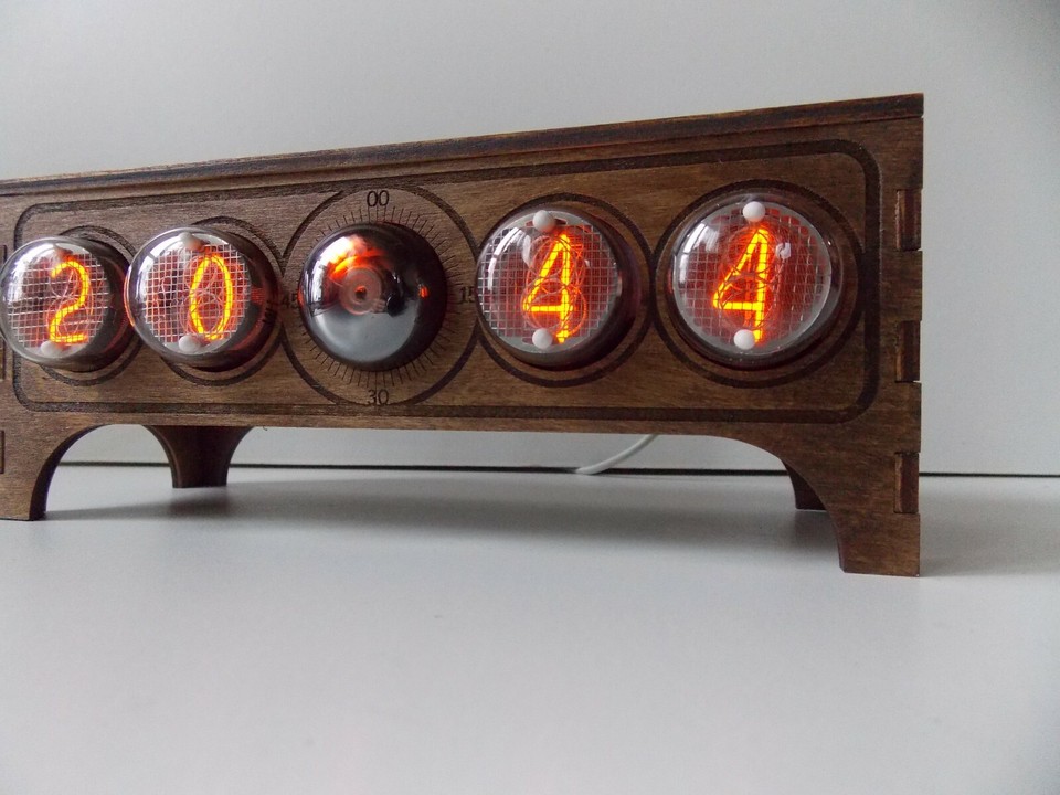 Nixie clock tube IN4 DECATRON OG4 table desk retro old vintage clock ...