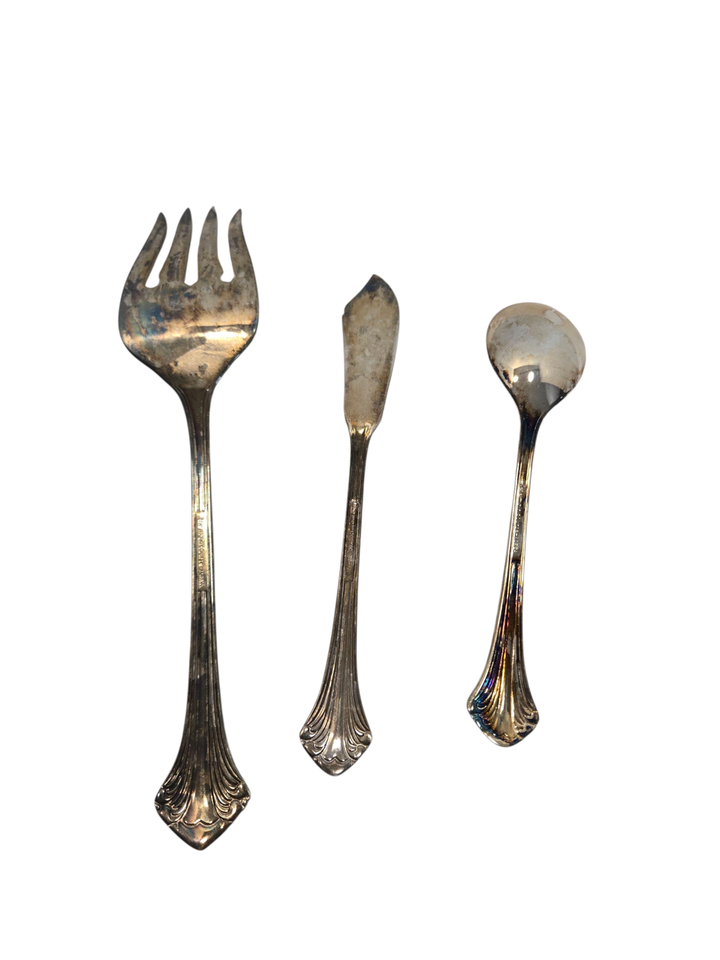 Vintage 37 Piece The Main Course Flared Ribbed Pattern Korean ...