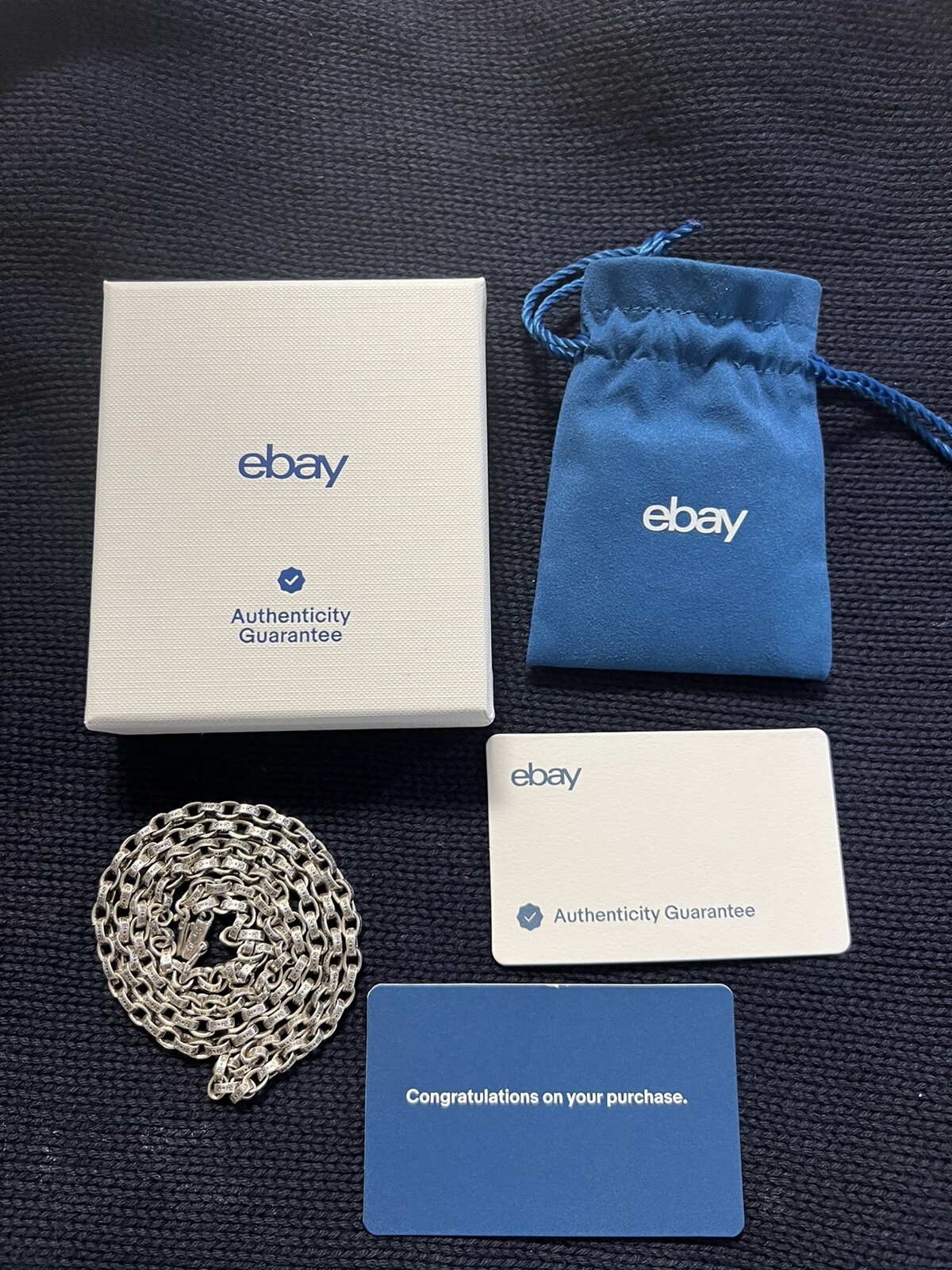 Chrome Hearts Paper Chain 30 inch Necklace - Gem