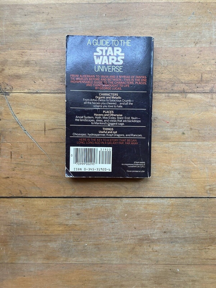 A Guide to the Star Wars Universe. A Del Rey Book. 1984. | eBay