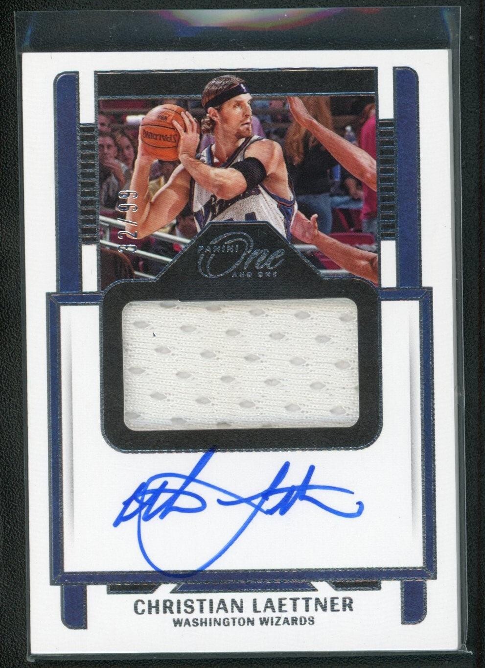 2022-23 CHRISTIAN LAETTNER 32/99 AUTO JERSEY PANINI ONE AND ONE ...
