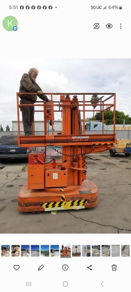 Lift-A-Loft Work Platform Rotational 30FT Elevation NOT JLG, or other ...