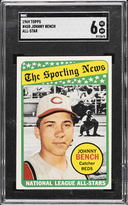 1969 TOPPS ALL-STAR #430 JOHNNY BENCH SGC 6 | eBay