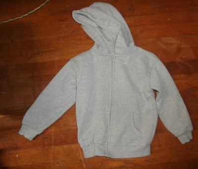 Primark Plain lite Grey Zip Up Hoodie Sweatshirt Size 5/6 years kids ...