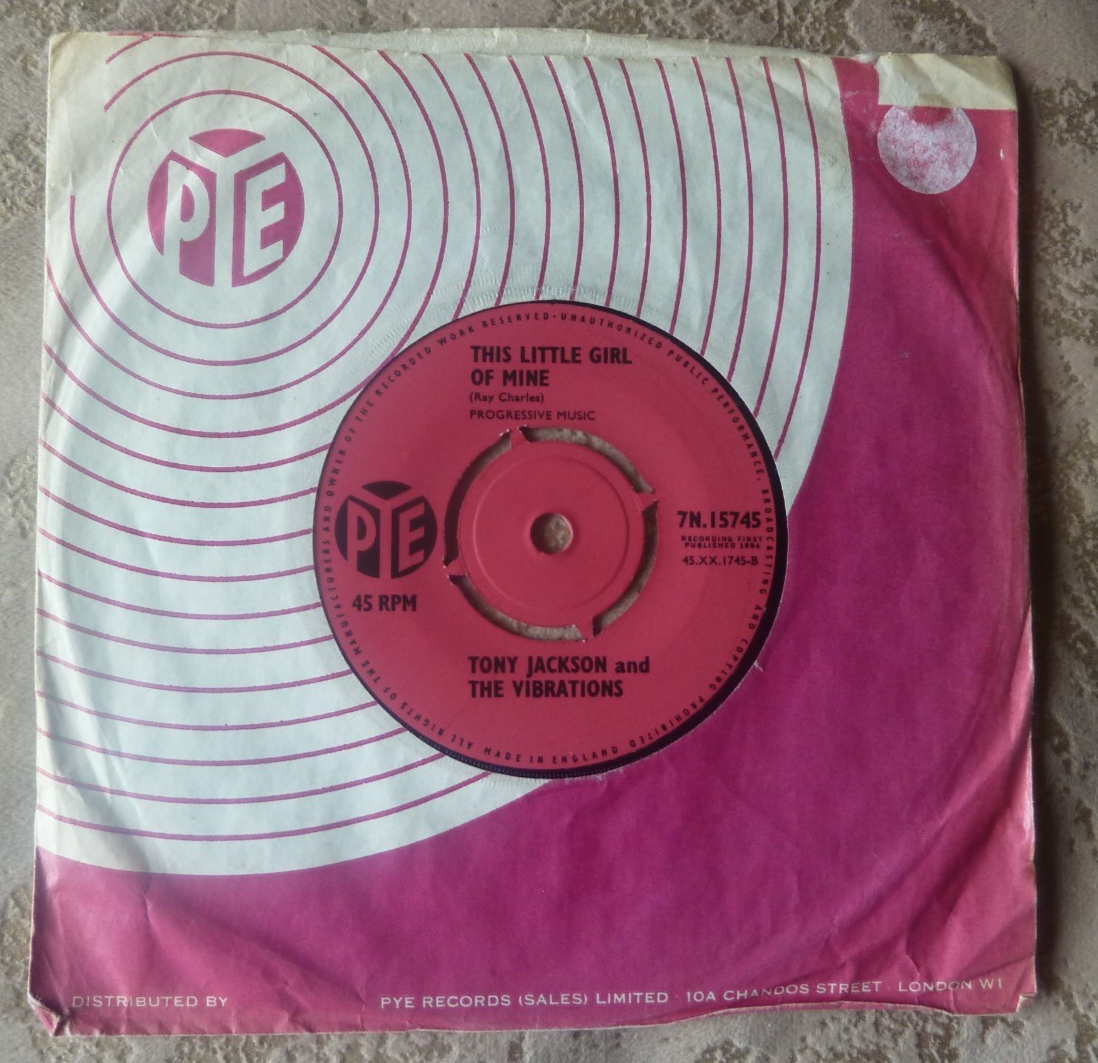 TONY JACKSON & THE VIBRATIONS THIS LITTLE GIRL OF MINE PYE LABEL 1964 ...