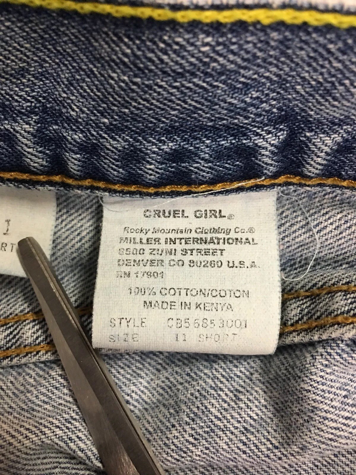 Cruel Girl 12 Short Georgie Low Rise Slim 100% Cotton… - Gem