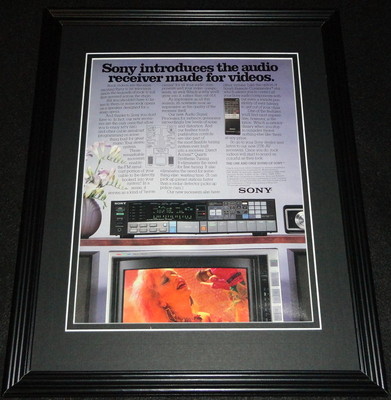1985 Sony Audio Signal Processor Framed 11x14 ORIGINAL Vintage ...
