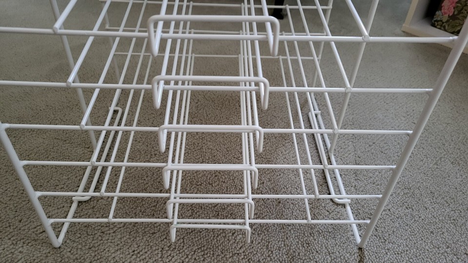12x13 Wire White Paper Cardstock Organizer Racks Scrapbook | eBay