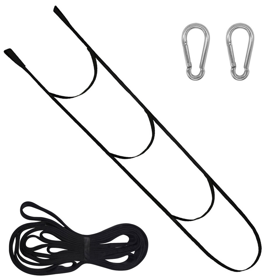 3 Step Climbing Stick Aider Heavy Duty Webbing Rope Ladder For Hunting ...