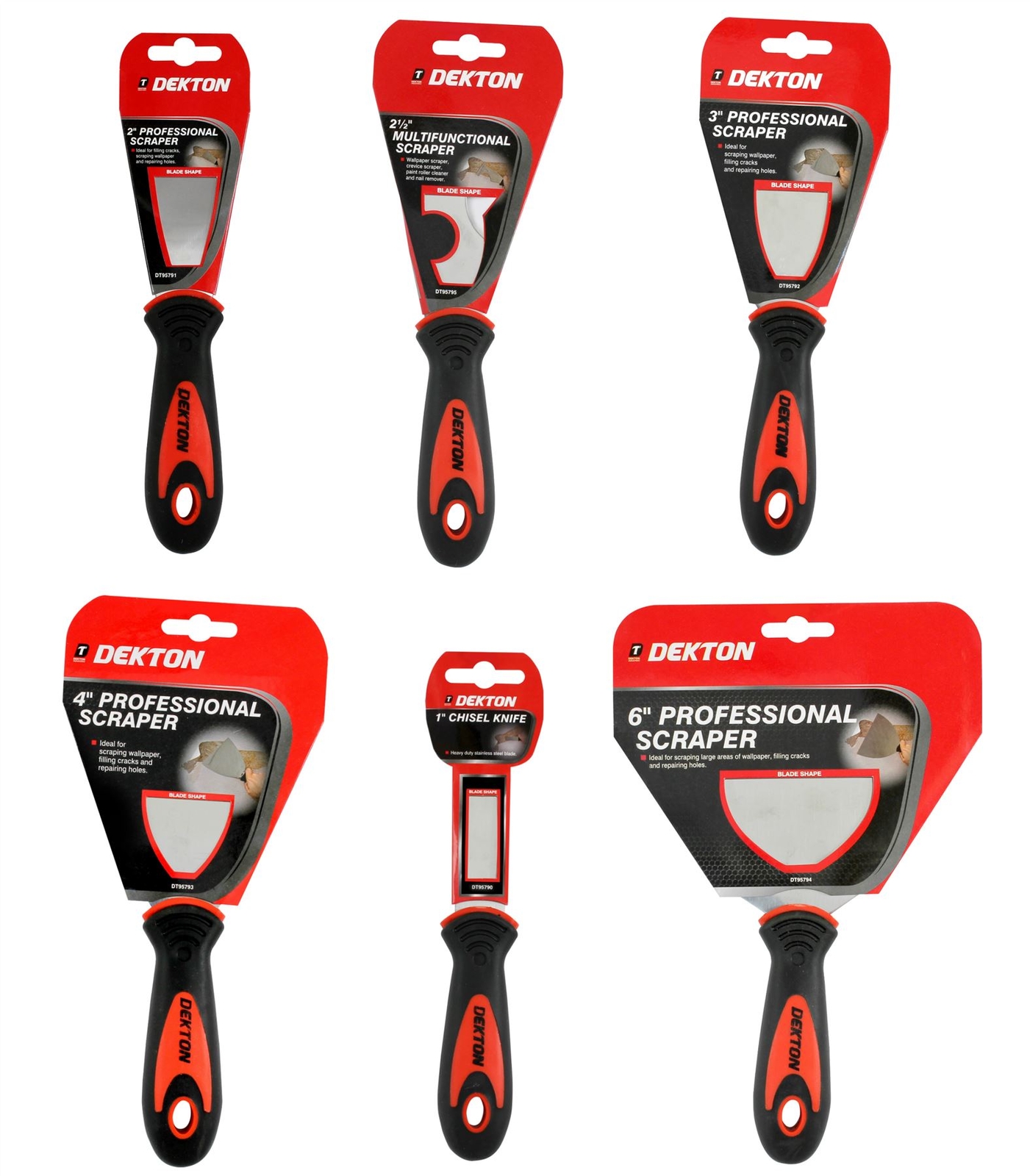 Dekton Professional Scrapers Paint Fill Knife Decorators Scraper ...